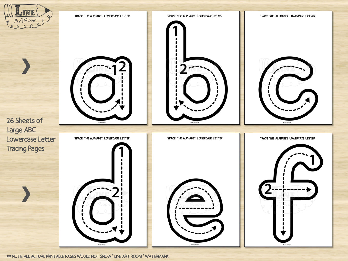 Large Lowercase Traceable Alphabet Printable to Practice Letter ...