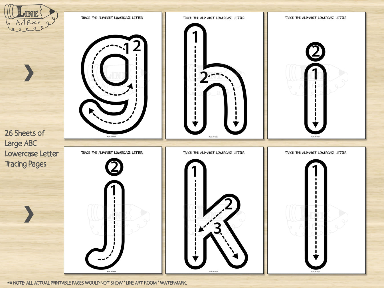 Large Lowercase Traceable Alphabet Printable to Practice Letter ...