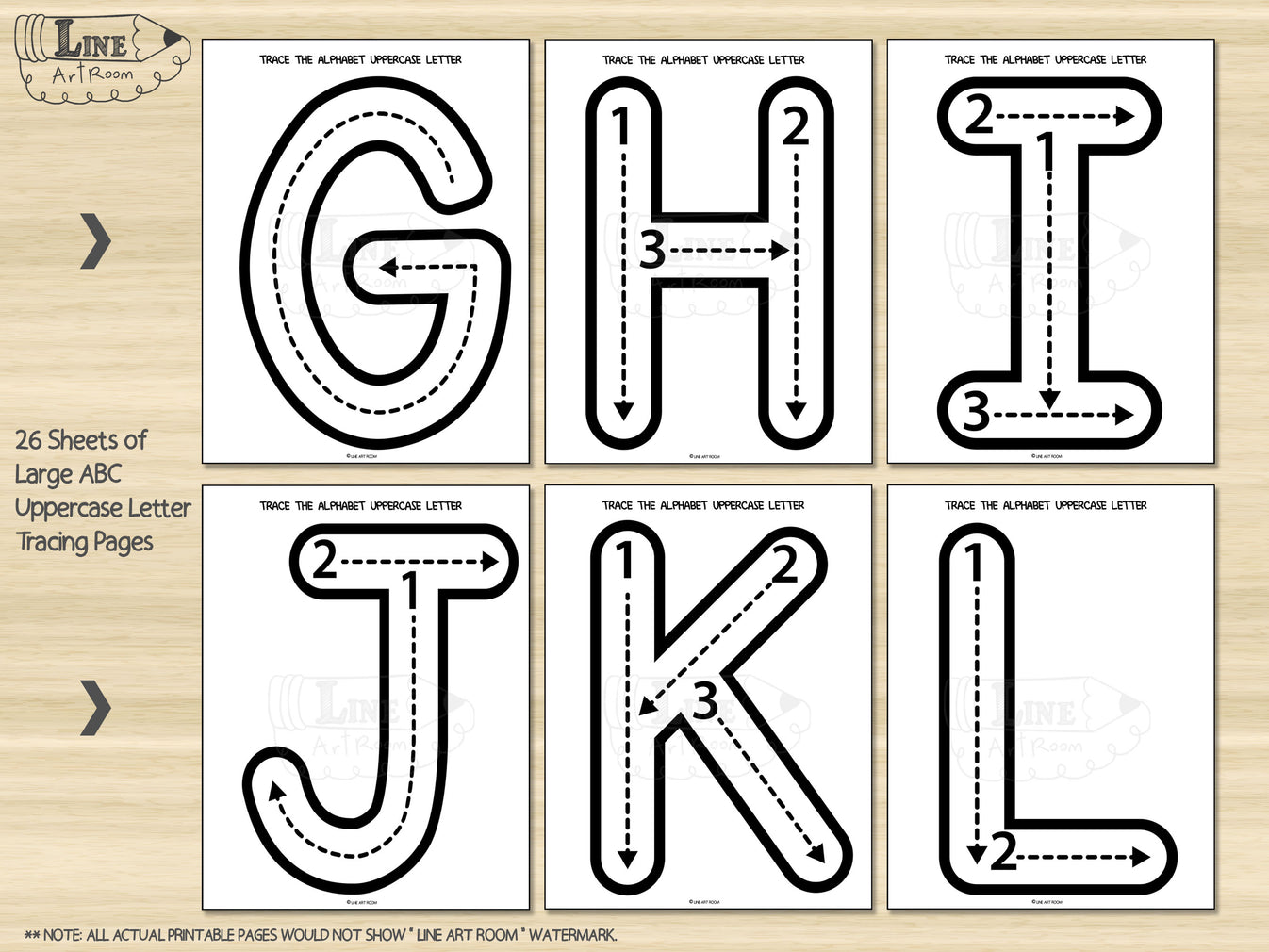 Large Uppercase Traceable Alphabet Printable to Train Handwriting ...