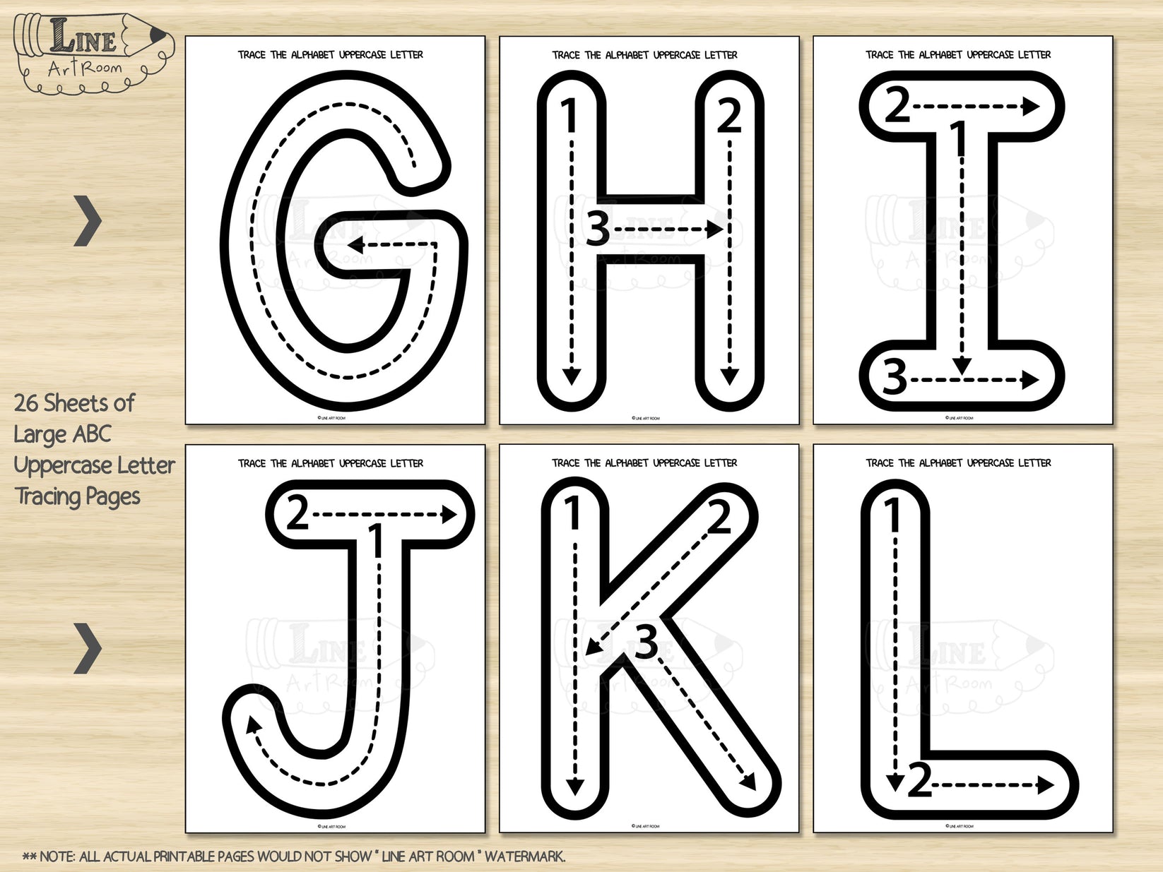 Large Uppercase Traceable Alphabet Printable to Train Handwriting ...