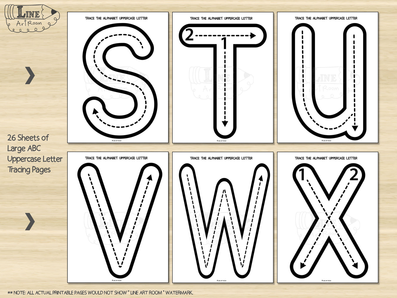 Large Uppercase Traceable Alphabet Printable to Train Handwriting ...