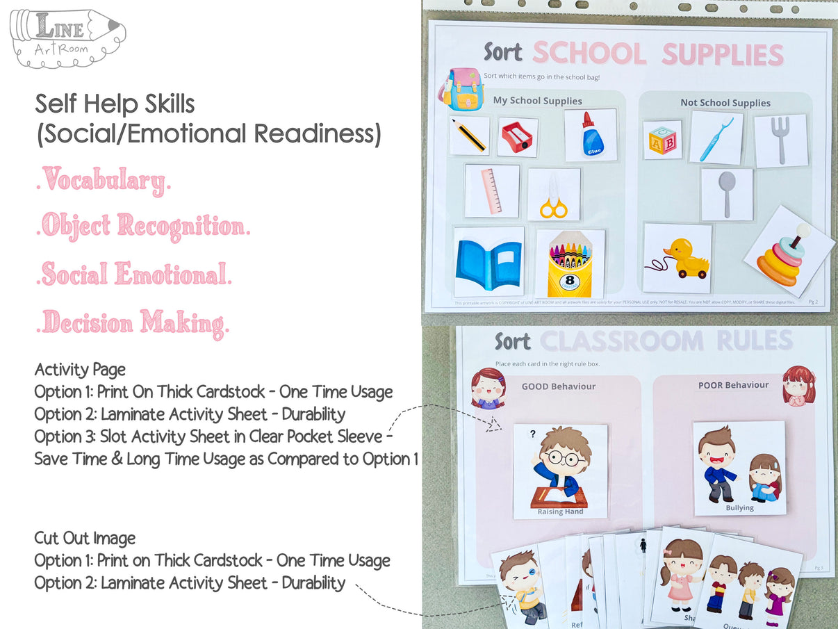 Back to School Busy Book Printable for Preschoolers – Make Learning Fun ...