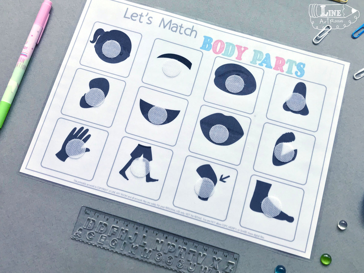 Fun Matching Body Parts Preschool Kids Activities to Engage Learning ...