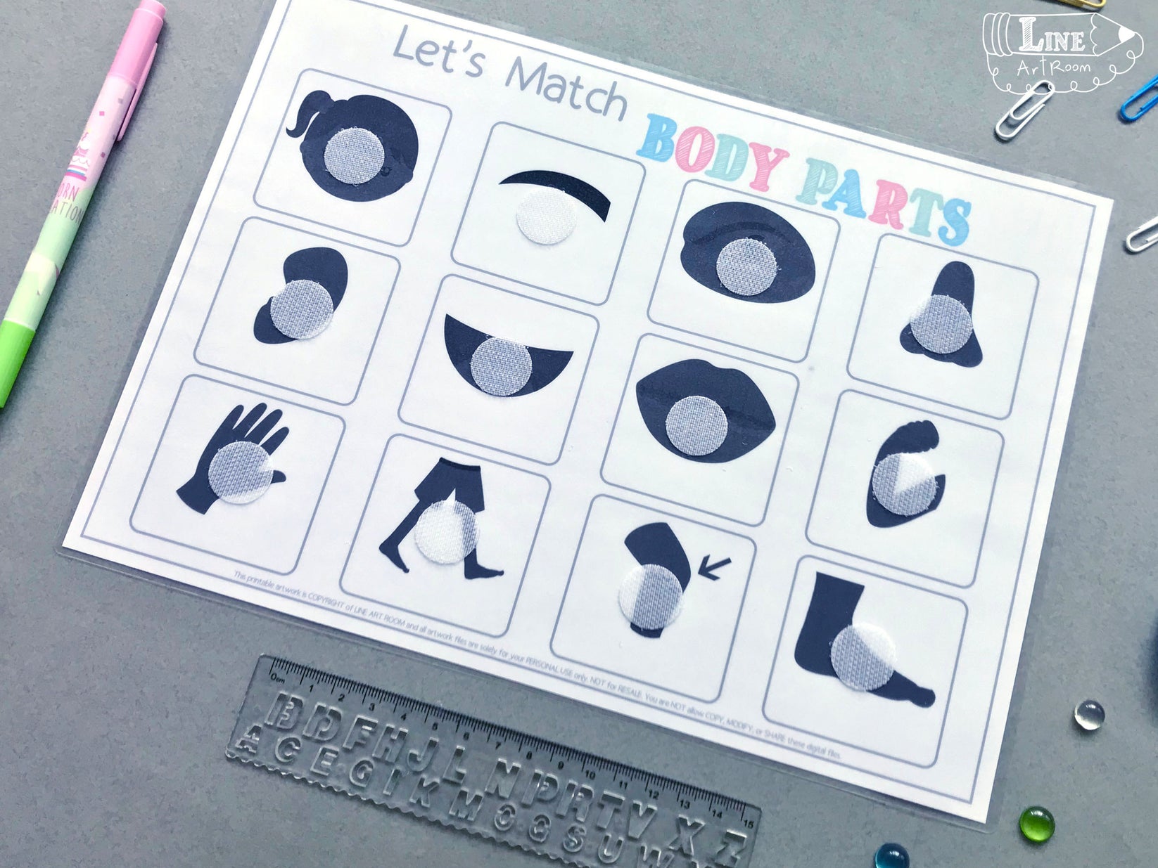 Fun Matching Body Parts Preschool Kids Activities to Engage Learning ...