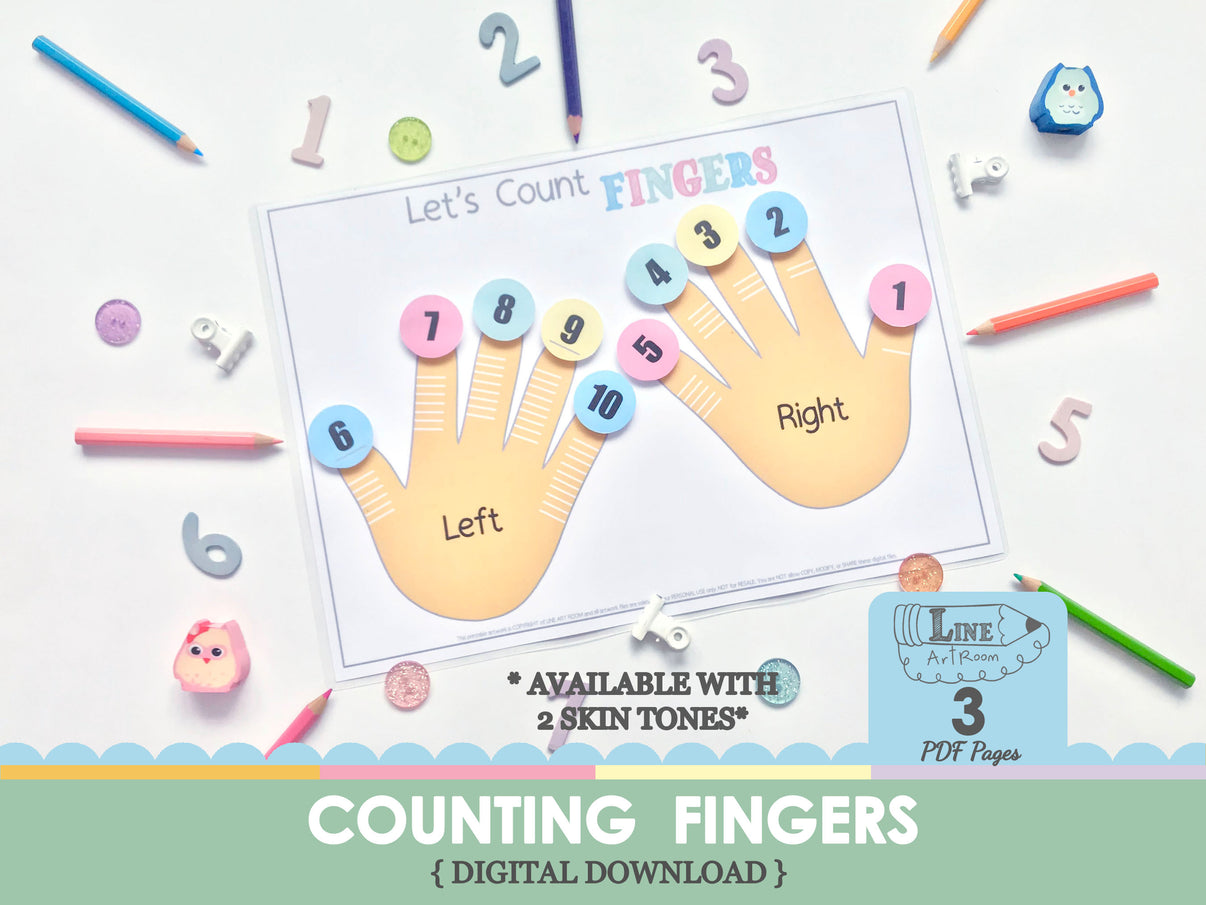 Count Numbering with Fingers Activity – Unlock Early Math Skills ...