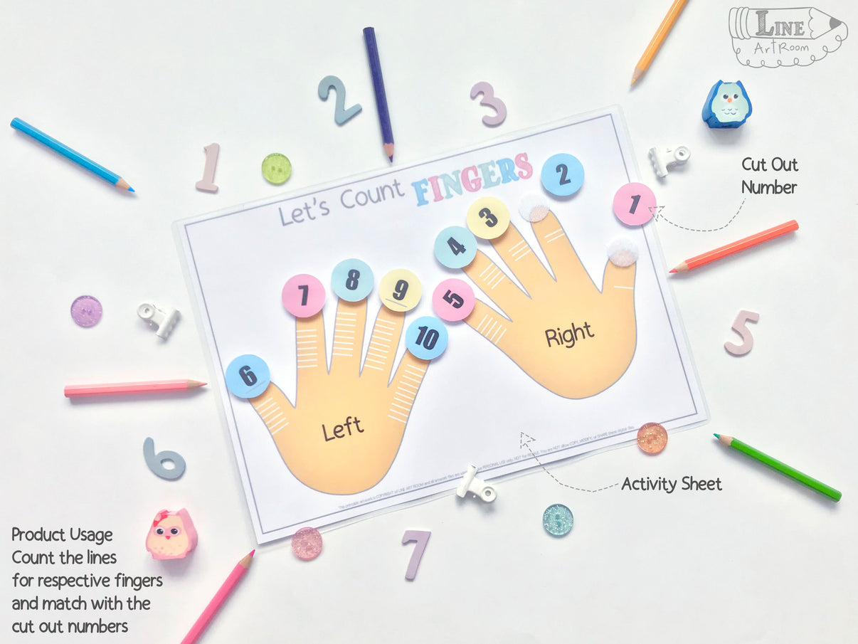 Count Numbering with Fingers Activity – Unlock Early Math Skills ...