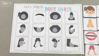Fun Matching Body Parts Preschool Kids Activities to Engage Learning ...